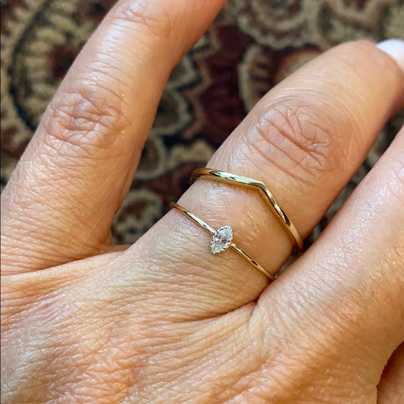 Jewelry | New 14k Real Gold Oval Promise Ring Engagement Ring | Poshmark